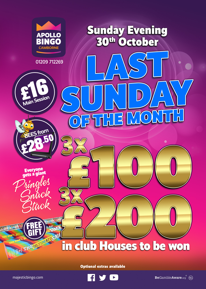 Majestic Bingo | Apollo Camborne