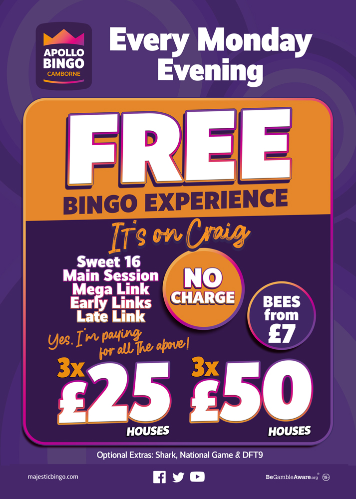 Majestic Bingo | Apollo Camborne