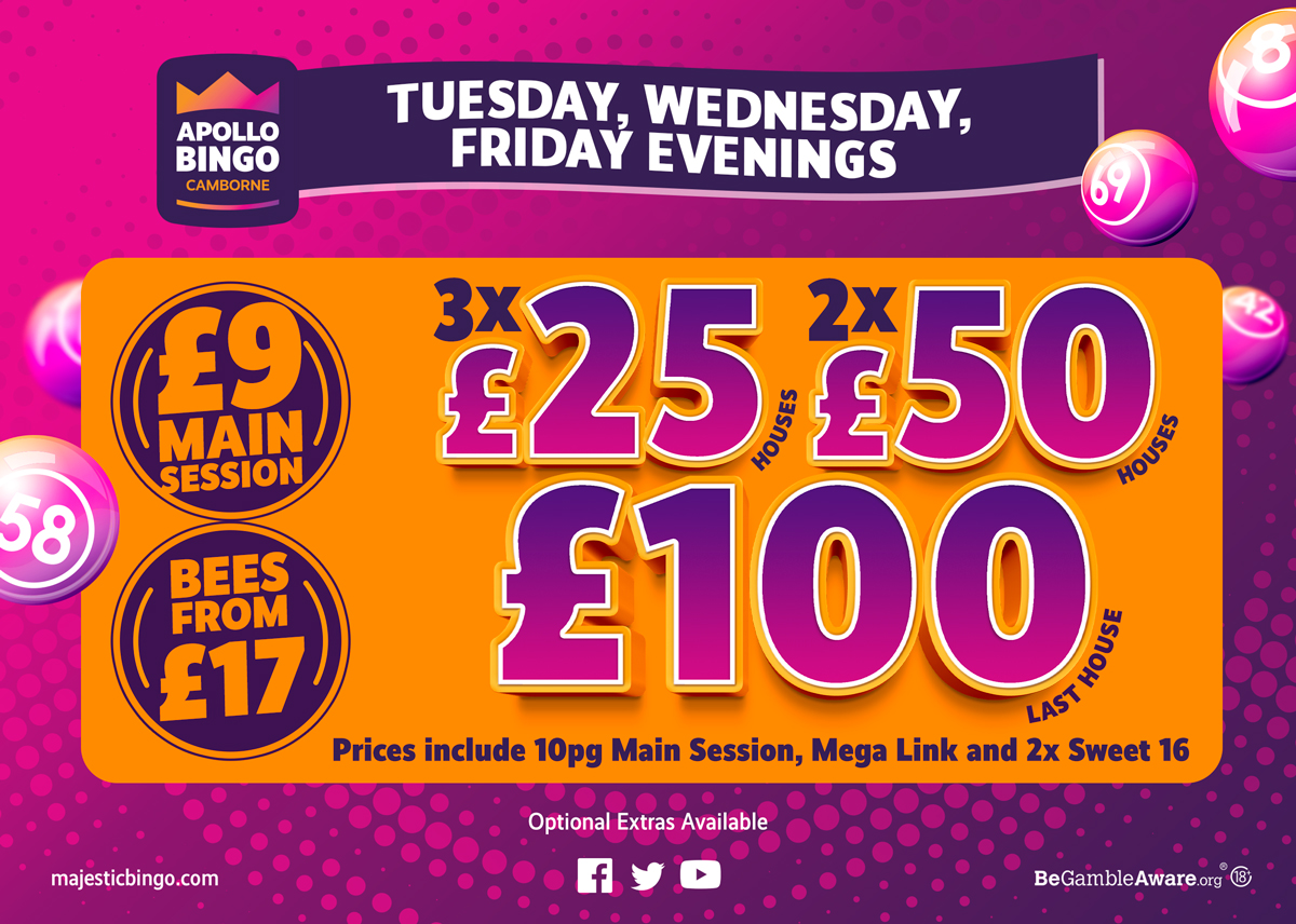 Majestic Bingo | Apollo Camborne
