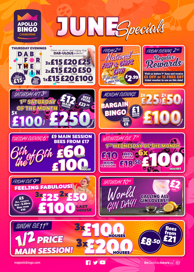 Majestic Bingo | Apollo Camborne