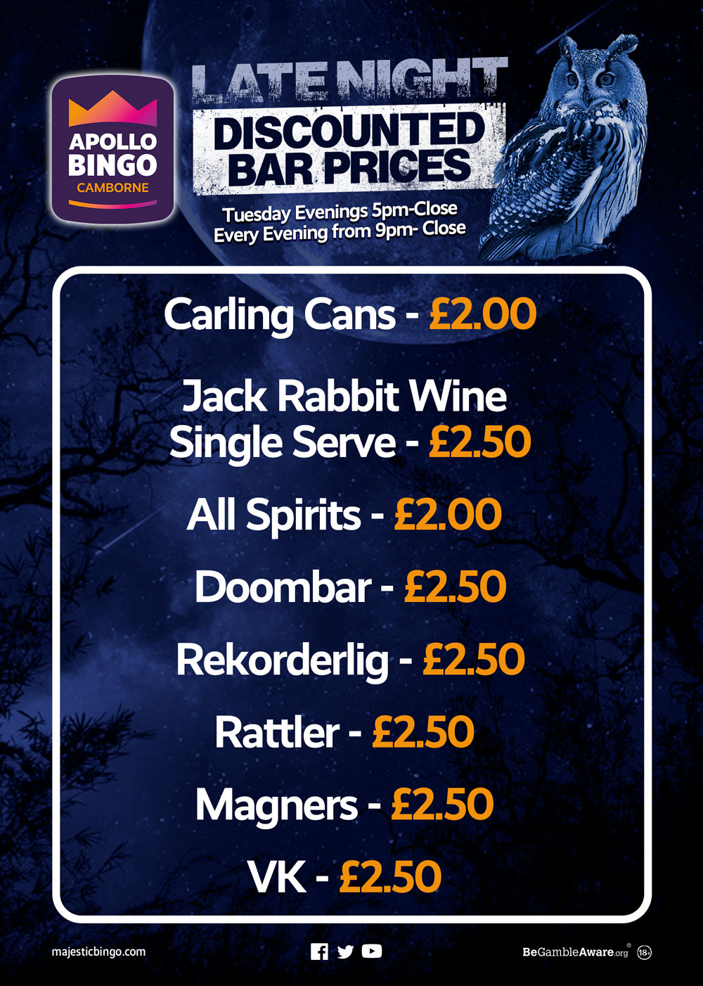 Majestic Bingo | Apollo Camborne