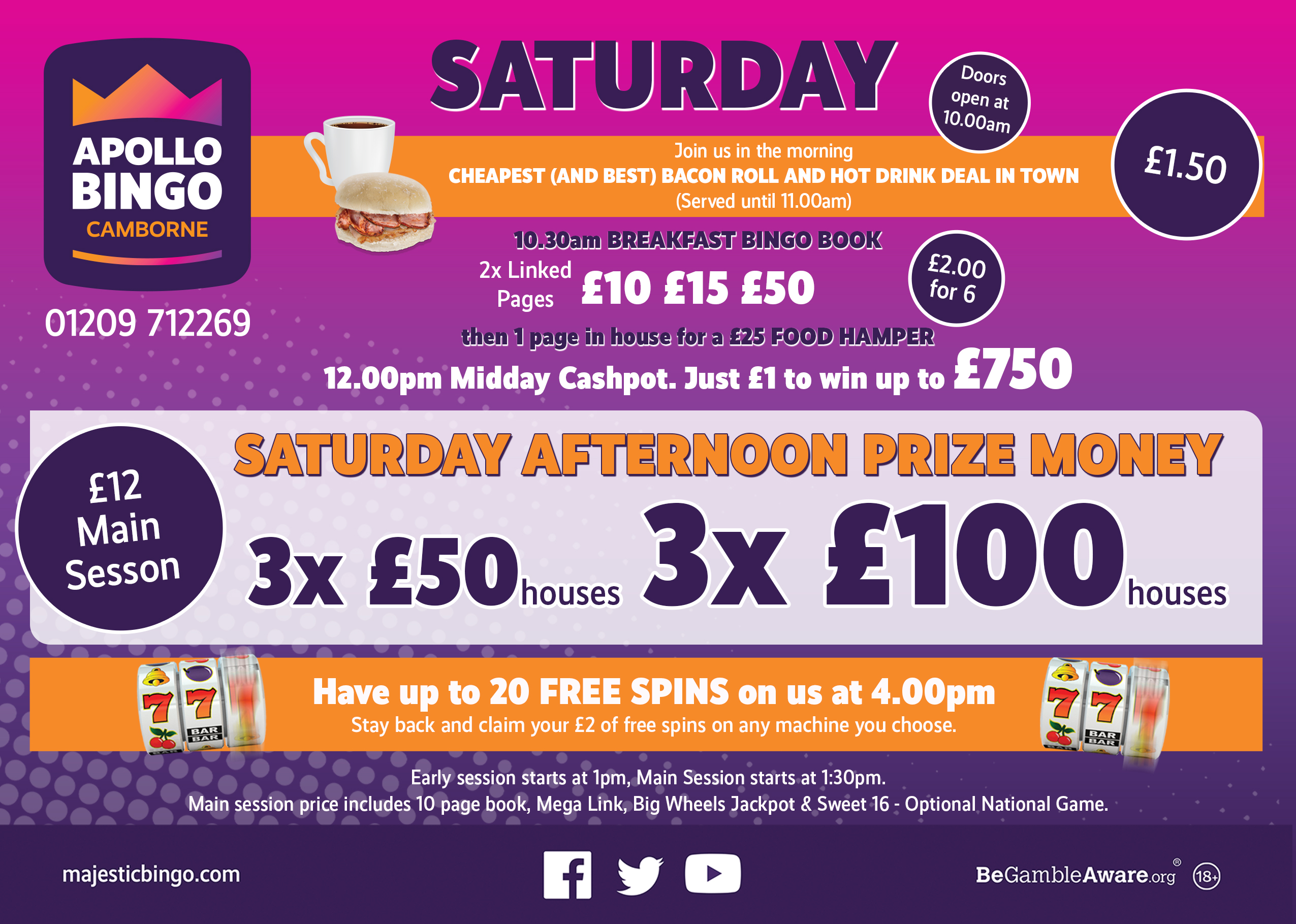 Majestic Bingo | Apollo Camborne