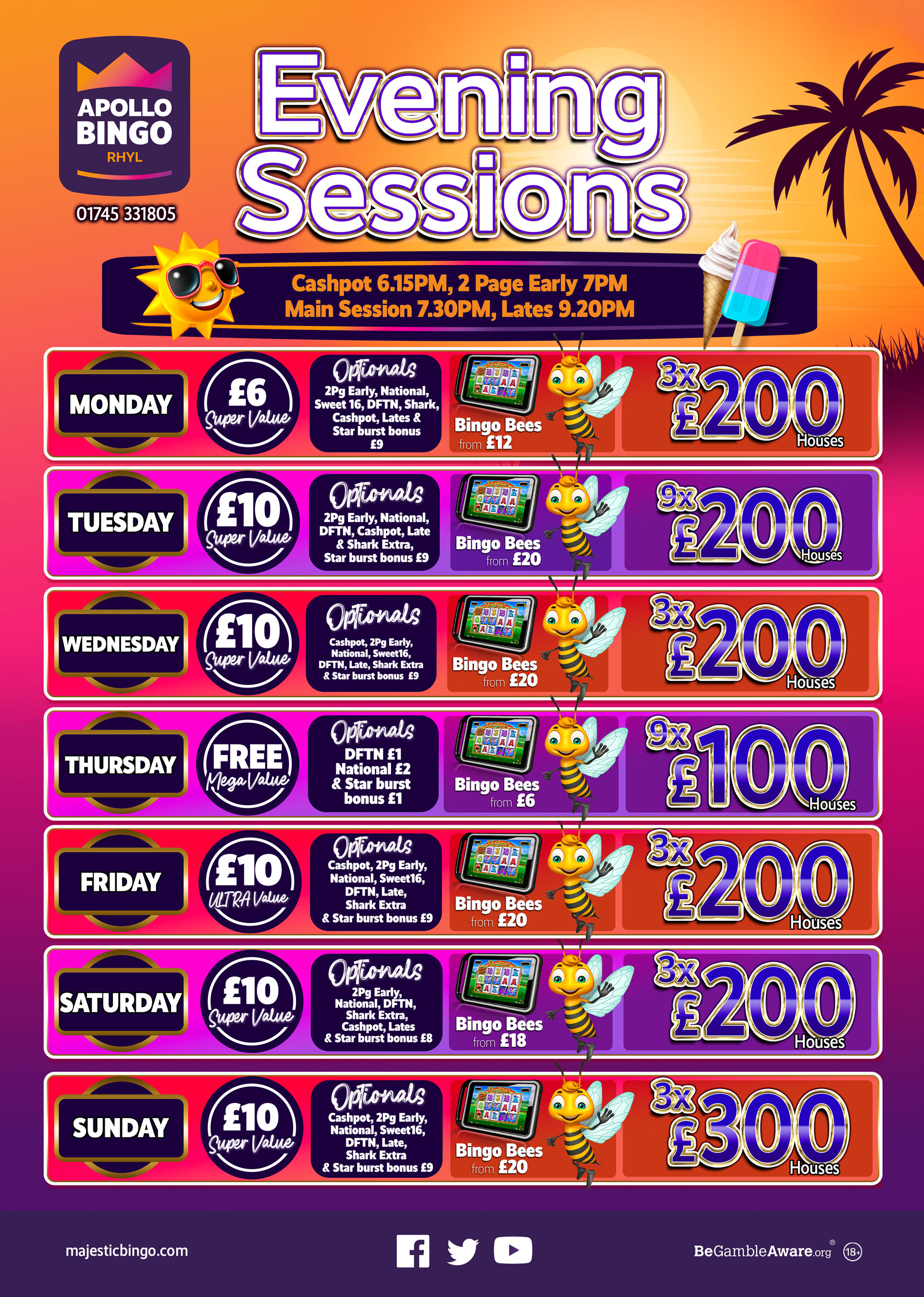 Majestic Bingo | Apollo RHYL