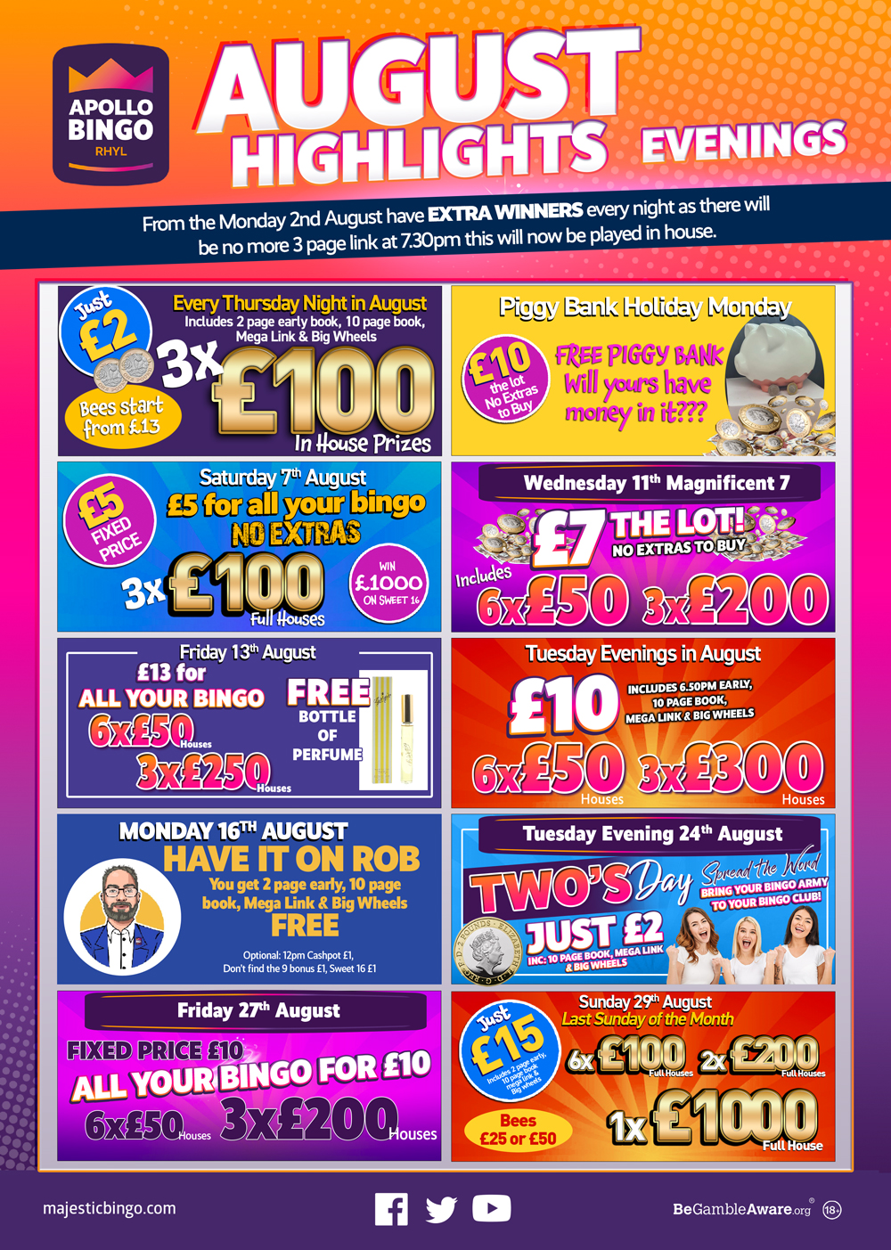 Majestic Bingo | Apollo RHYL